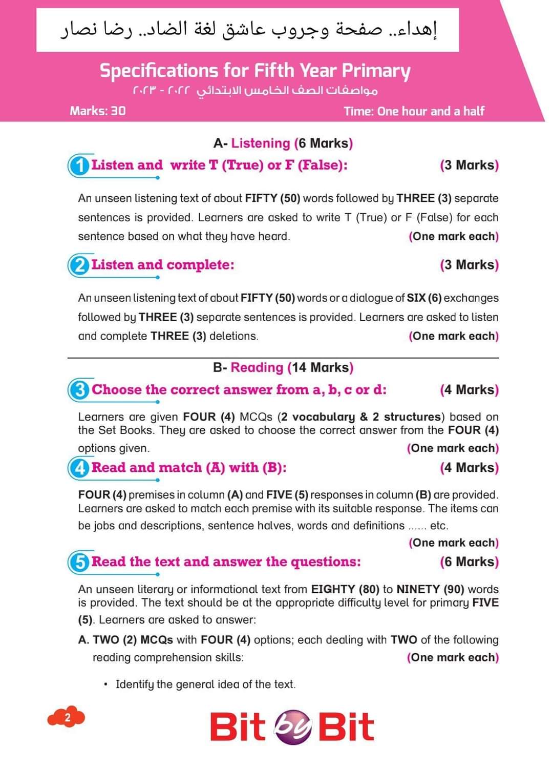مراجعة bit by bit النهائية كونكت خامسة ابتدائي الترم الثاني – منصة ...