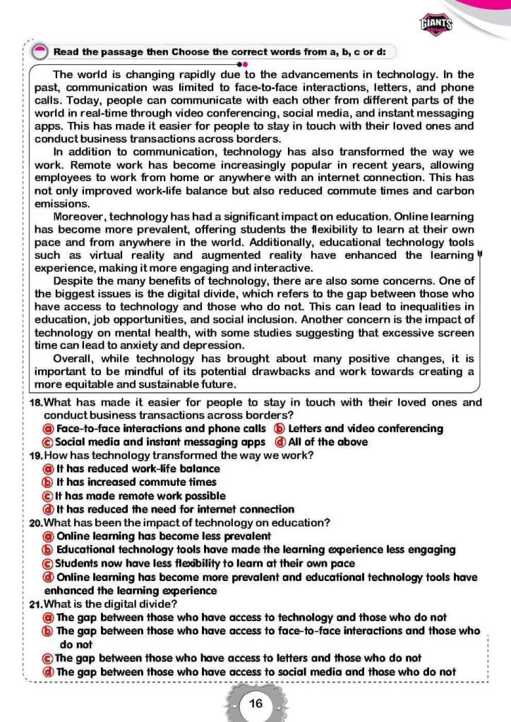 6 امتحانات انجليزي متوقعة للصف الثالث الثانوي 2023 من العمالقة – منصة ...